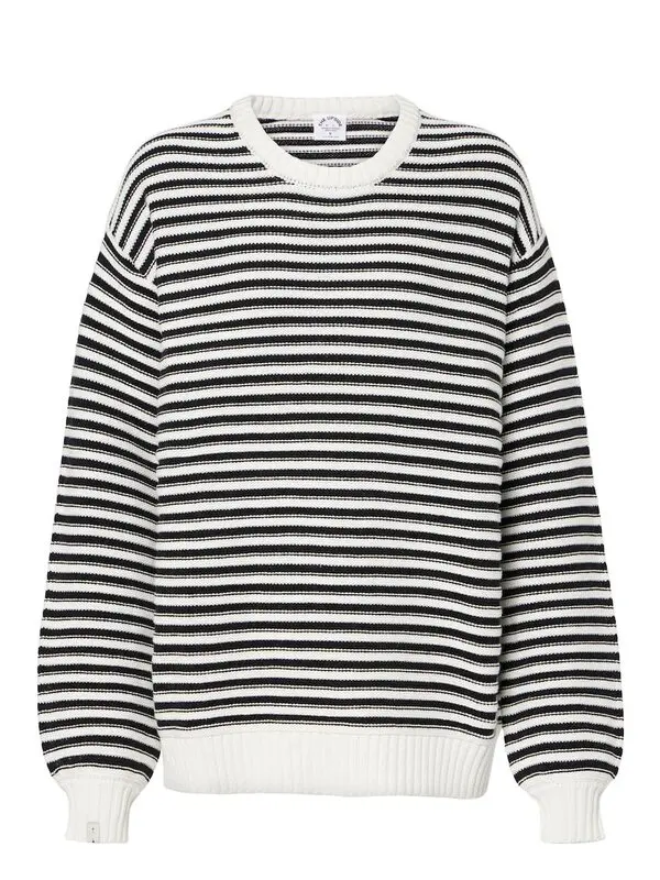 The Upside Boo Striped Cotton Sweater - Multicoloured