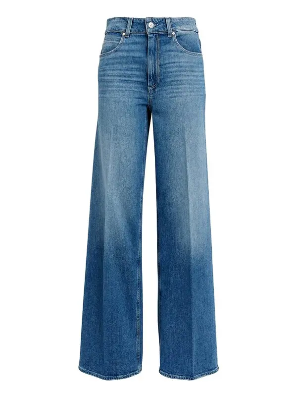 Paige Sasha Wide Leg Jeans - Blue