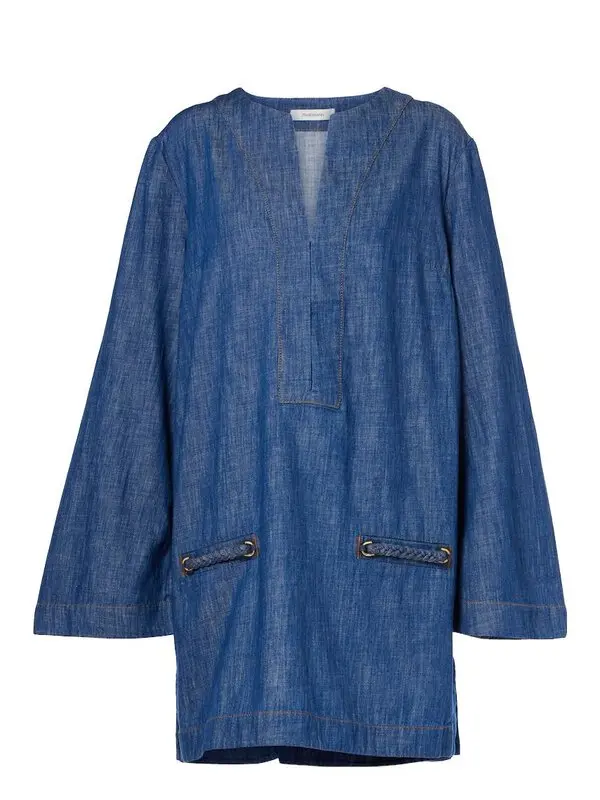 Zimmermann Wylie Denim Tunic - Blue