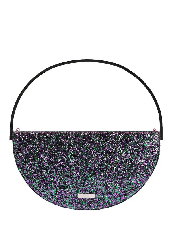 AQUAZZURA Mini Glitter Clutch - Multicoloured