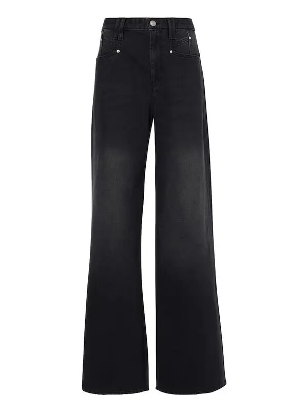 Isabel Marant Étoile Lemony Wide-leg Jeans - Black