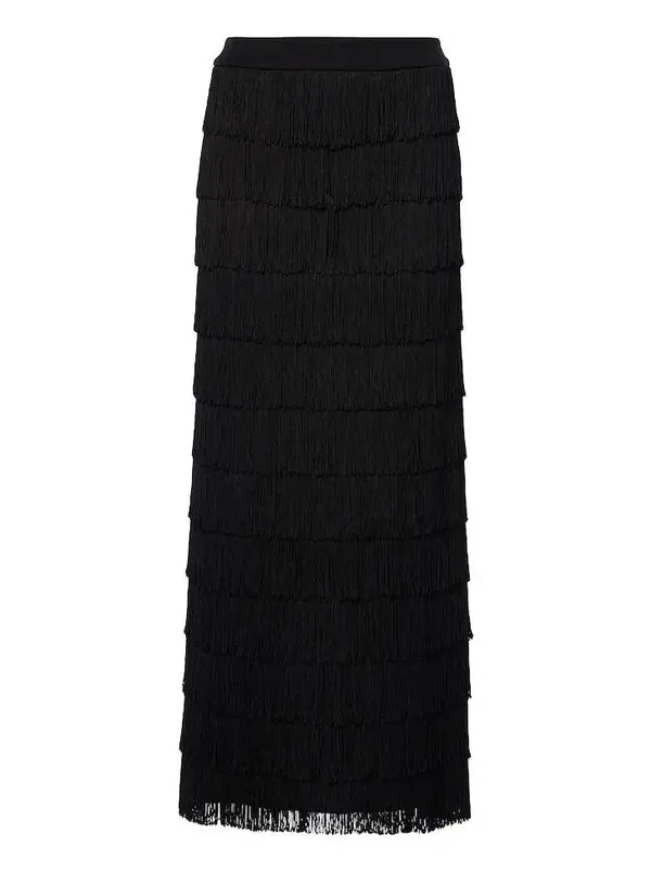 Dorothee Schumacher Maxi Skirt With Fringe - Black