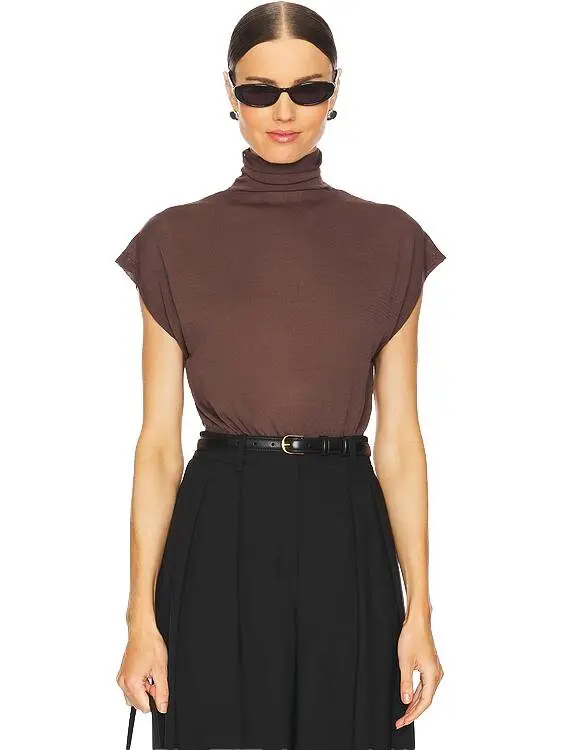L'academie Amerson Knit Top - Chocolate