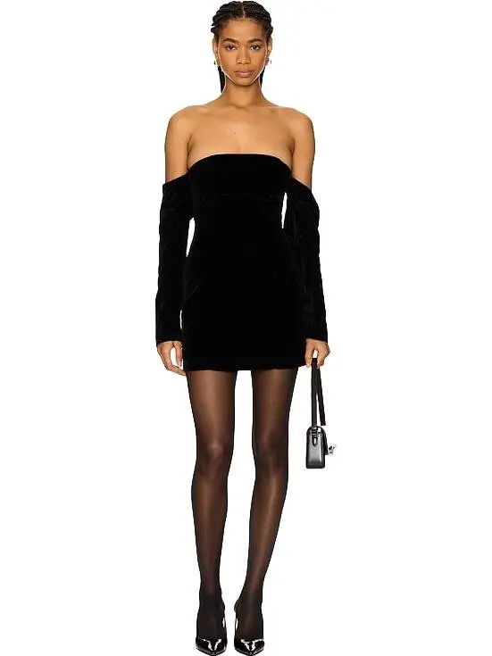 Majorelle Lola Mini Dress In . Also - Black