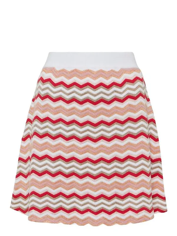 Missoni Zig Zag Cotton-blend Miniskirt - Multicoloured