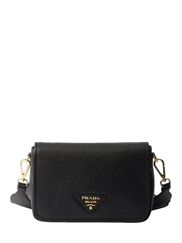 Prada Leather Cross-body Bag - Black