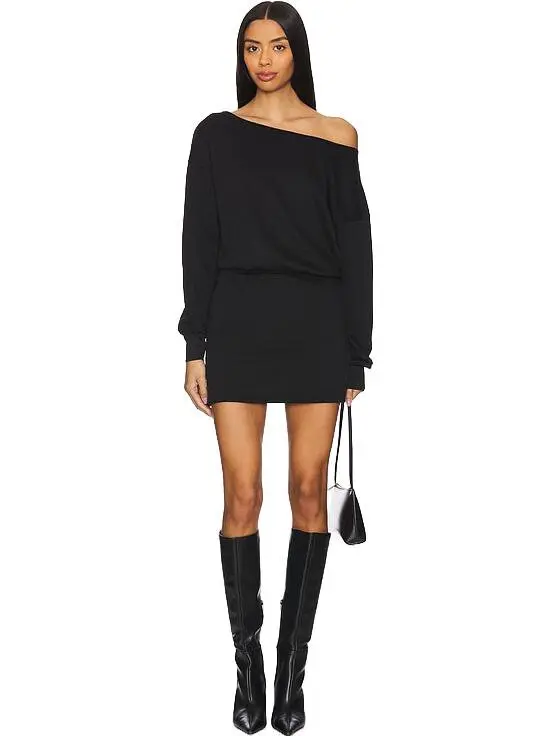 LOVERS AND FRIENDS One Shoulder Mini Dress - Black
