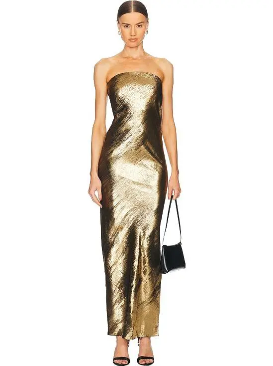 House Of Harlow 1960 X Revolve Danna Maxi Dress - Metallic Gold