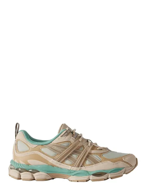 Asics Gel-nyc Utility Leather And Rubber-trimmed Ripstop Sneakers - Neutrals