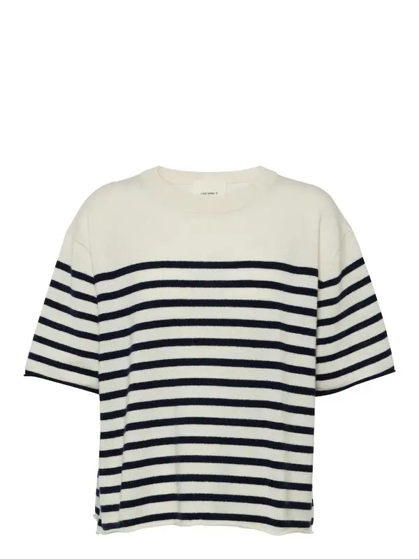LISA YANG Striped Cashmere T-shirt - Multicoloured
