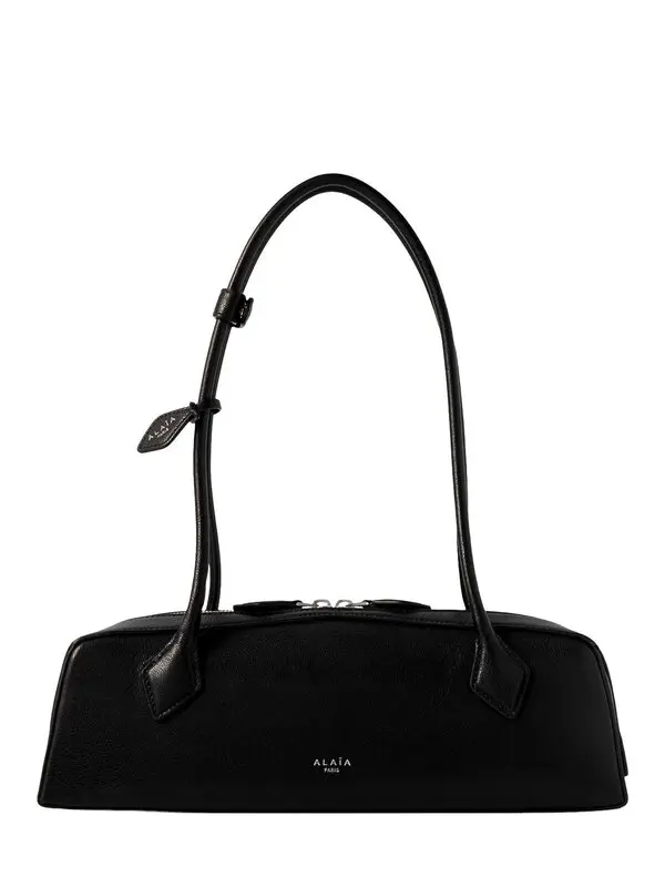 Alaïa Le Teckel Textured-leather Shoulder Bag - Black
