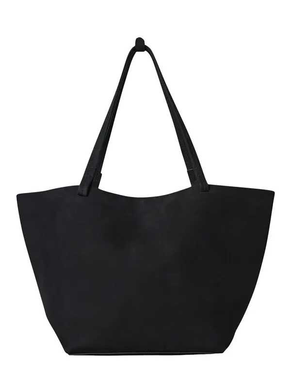 THE ROW Park Three Nubuck Tote Bag - Black