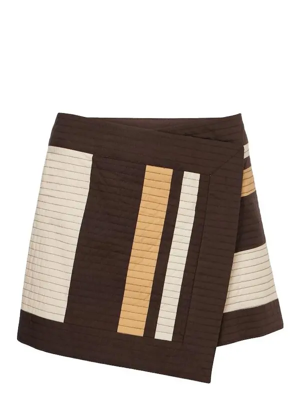 SIR. Savanna Striped Cotton Wrap Skirt - Multicoloured