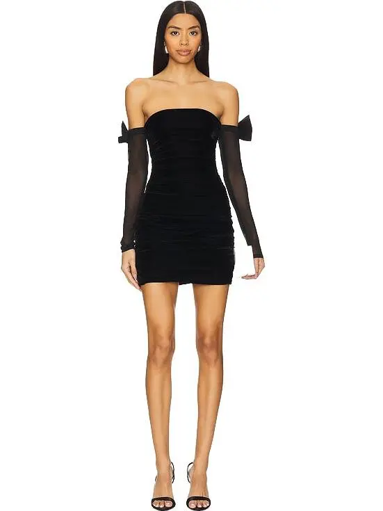 Majorelle Julia Mini Dress In . Also - Black
