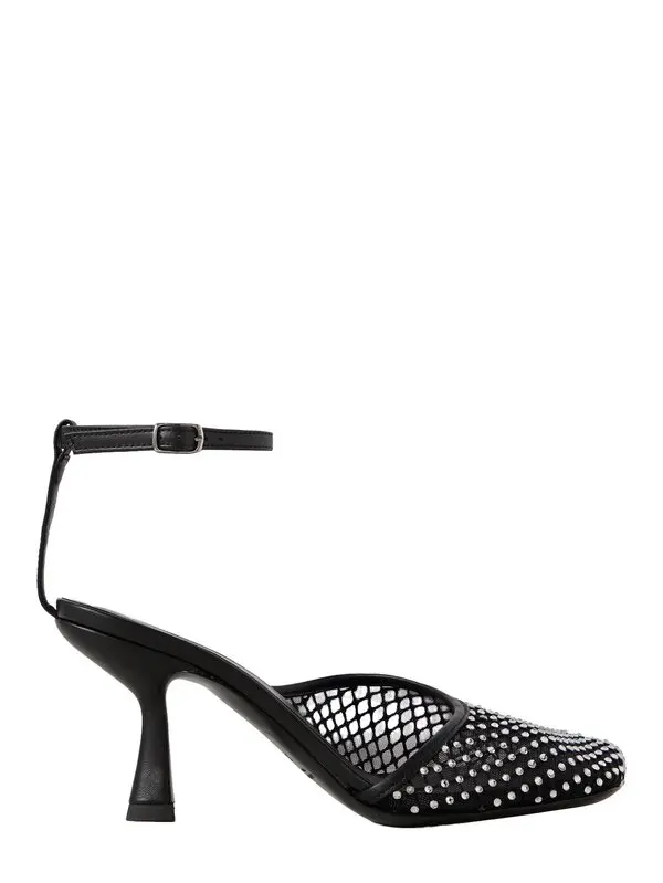 Christopher Esber Minette Crystal-embellished Mesh Pumps - Black