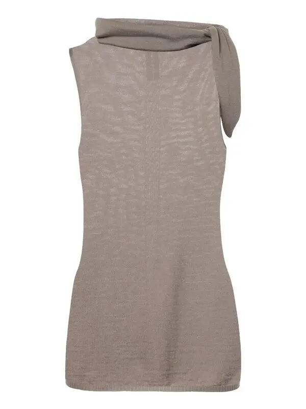 Rick Owens Sleeveless Wool Top - Grey