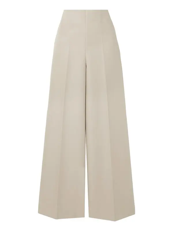 RÓHE Cotton-twill Wide-leg Trousers - Neutrals