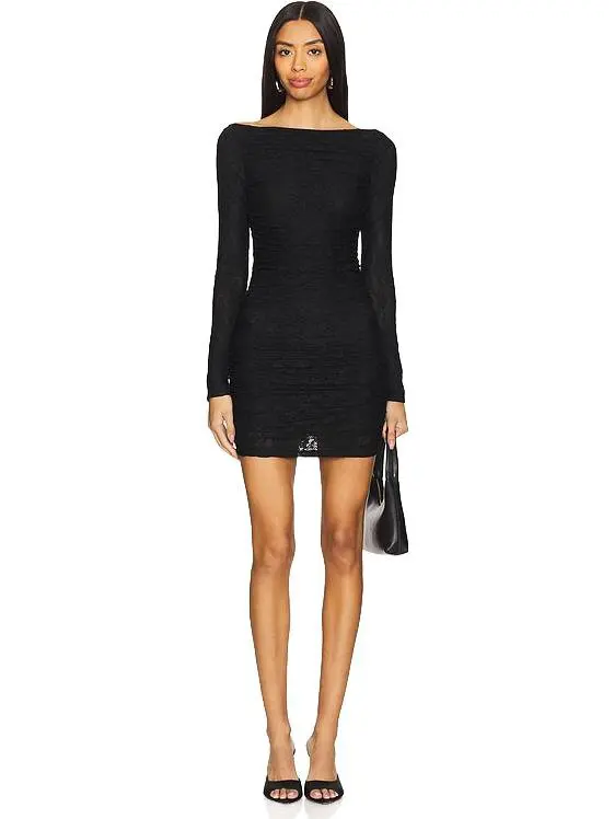 LOVERS AND FRIENDS Gwen Lace Mini Dress - Black