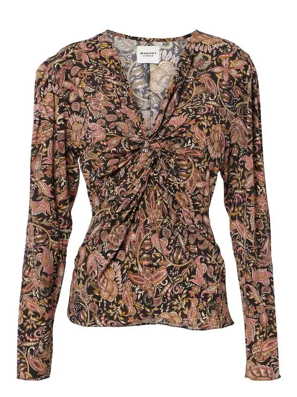 MARANT ETOILE Zekia Printed Top - Multicoloured