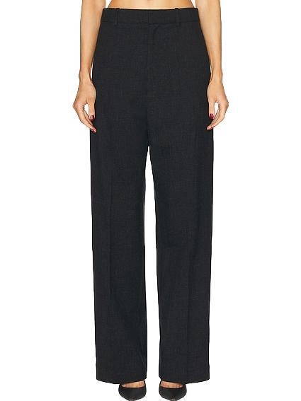 EAVES Kira Melange Suiting Pants - Dark Grey