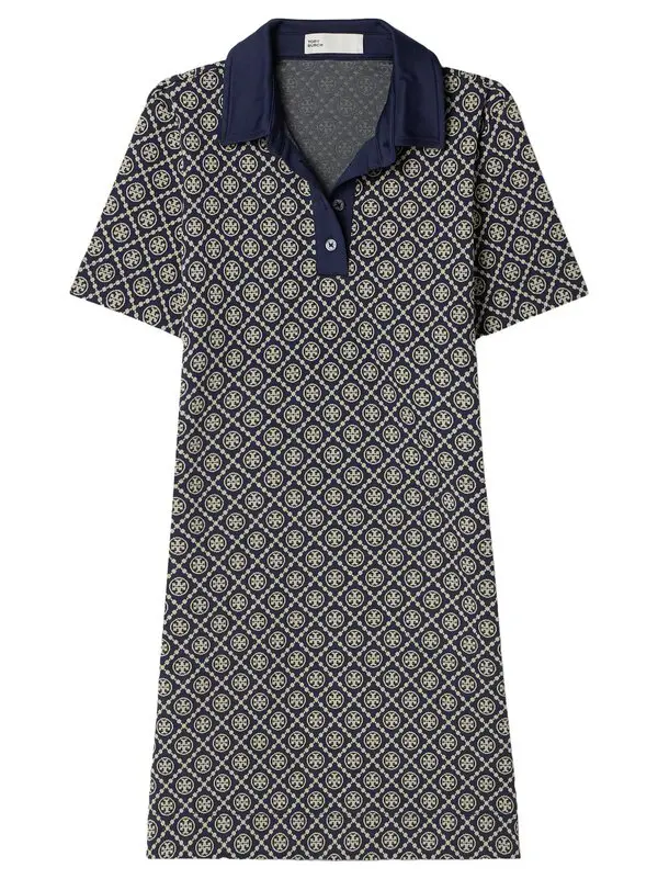Tory Burch Jacquard-knit Mini Dress - Blue