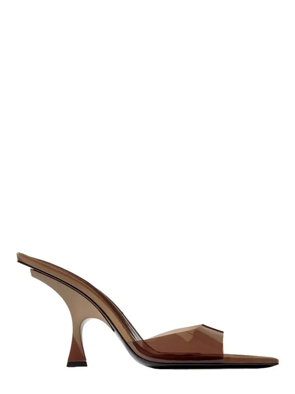 Attico Ester Pvc Mules - Brown