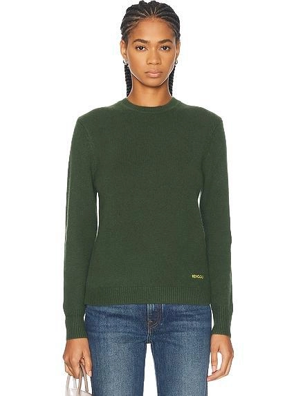 Renggli Embroidered Cashmere Crewneck Sweater - Juniper