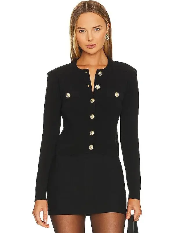 L'Agence Toulouse Cardigan In . Also - Black