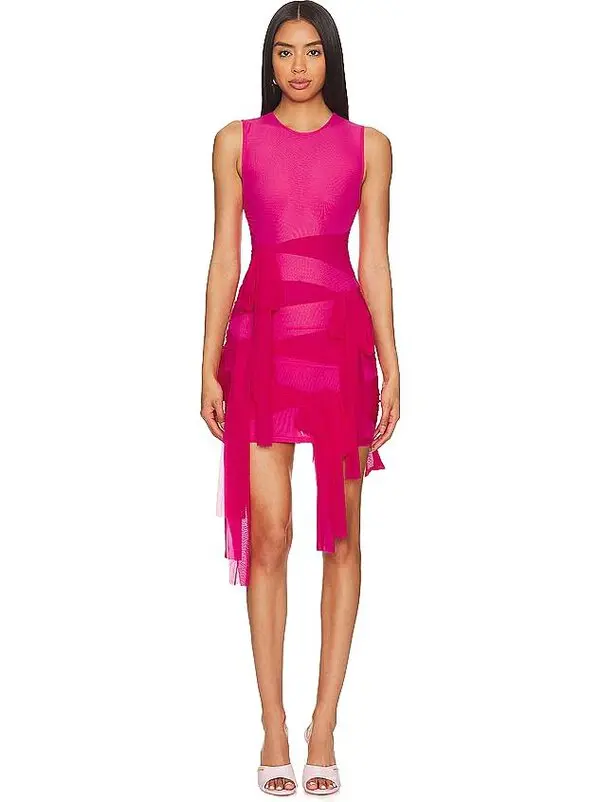 LOVERS AND FRIENDS Jayleen Mini Dress - Fuchsia