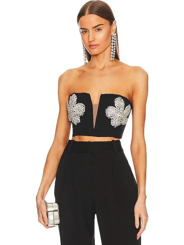 Bardot Ambiance Bustier Top In . Also - Black