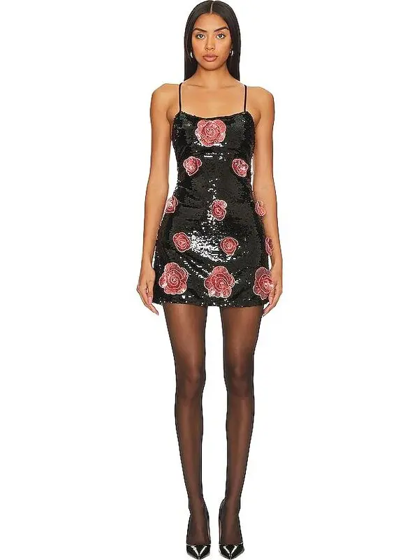 For Love & Lemons Jude Mini Dress - Black
