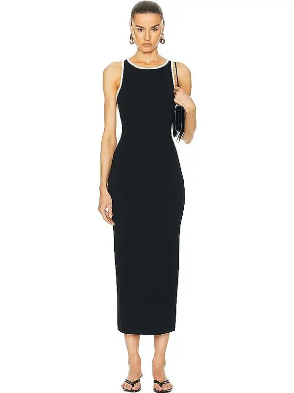 L'academie Vespera Midi Dress In . Also - Black