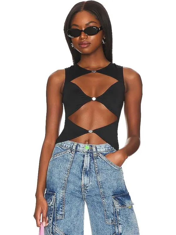 OW Chiara Top In . Also - Black