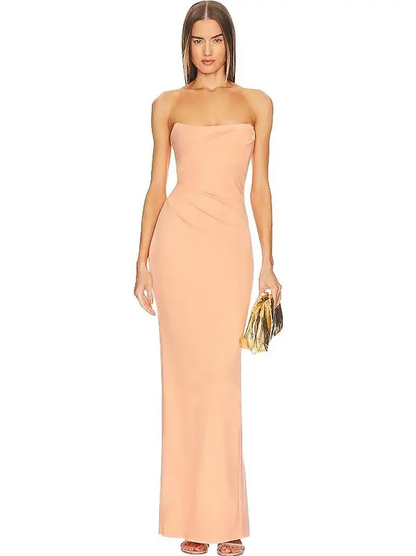 MICHAEL COSTELLO X Revolve Briggs Gown - Peach