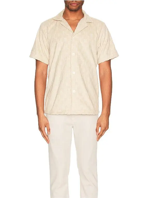 Oas Beige Machu Cuba Terry Shirt In . Also - Brown