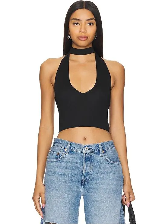 Superdown Jessalyn Halter Top In . Also - Black