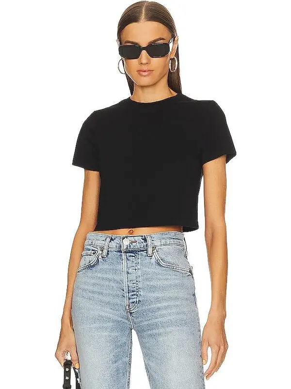 RE/DONE X Hanes Micro Tee In . Also - Black