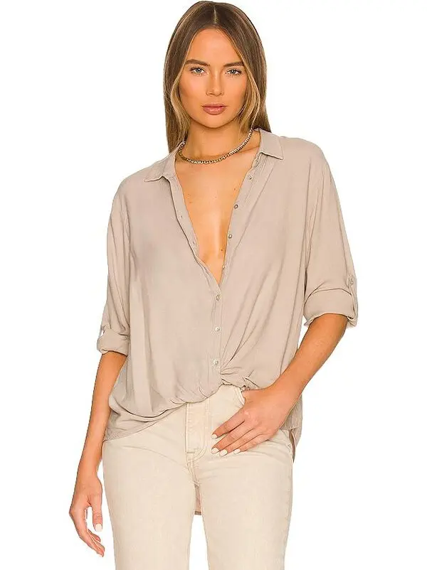 BOBI Button-up Shirt - Tan