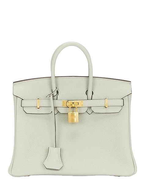 FWRD RENEW Hermes Clemence Birkin 25 Handbag - Mint