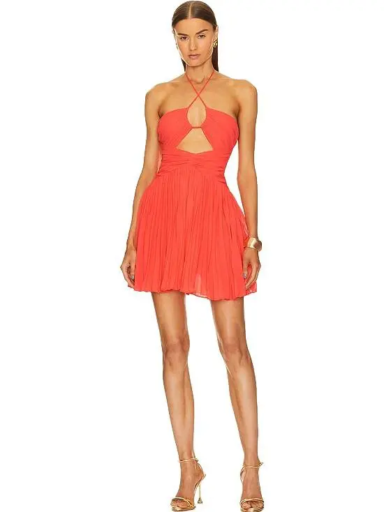 MICHAEL COSTELLO X Revolve Jiya Mini Dress - Coral