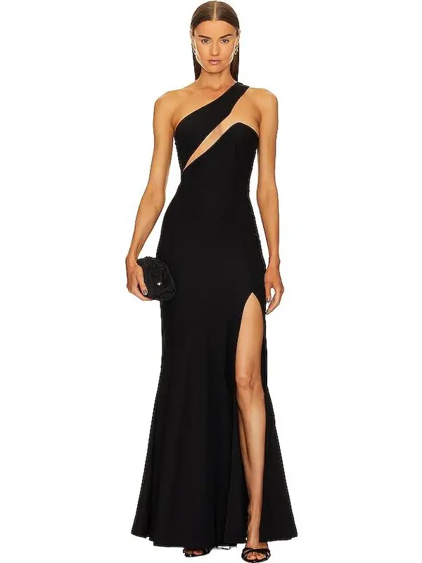 MICHAEL COSTELLO X Revolve Persephone Gown In . Also - Black