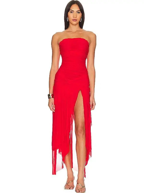 GUIZIO Lyla Twist Dress - Red