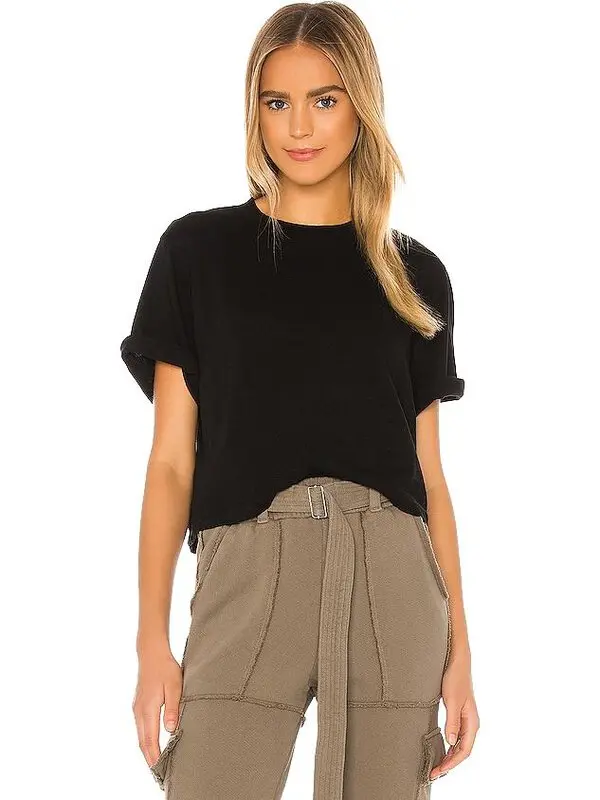 Cotton Citizen Tokyo Crop Tee - Black