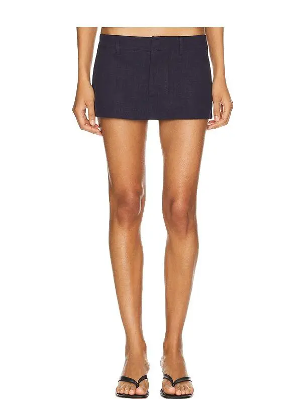 Lioness Rhode Mini Skirt In . Also - Navy