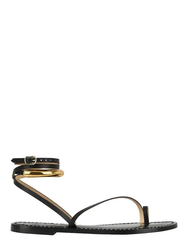 AMANU The Kalahari Leather Sandals - Black