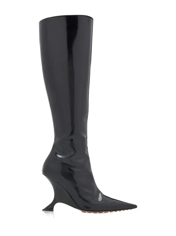 Bottega Veneta Rocket Knee-high Vinyl Boots - Black