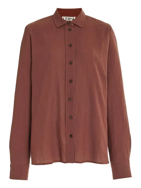 Eterne Jolene Cotton Shirt - Brown