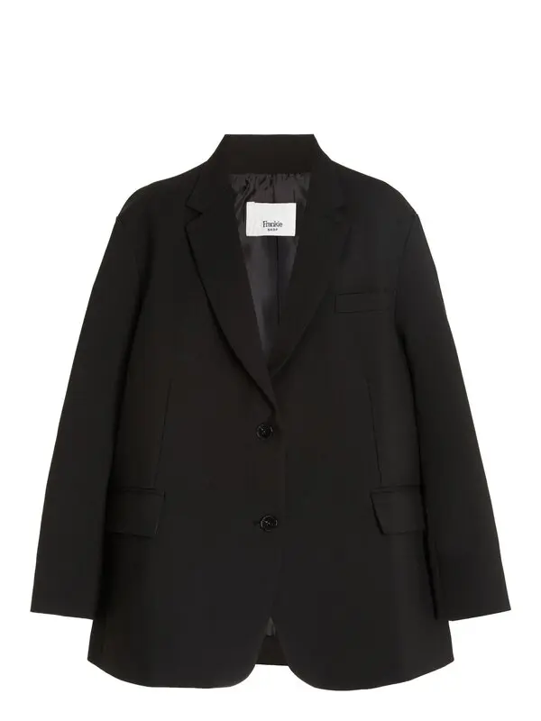 THE FRANKIE SHOP Bea Oversized Suiting Blazer - Black