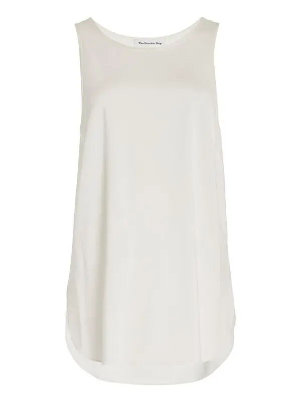 THE FRANKIE SHOP Alma Knit Tank Top - White