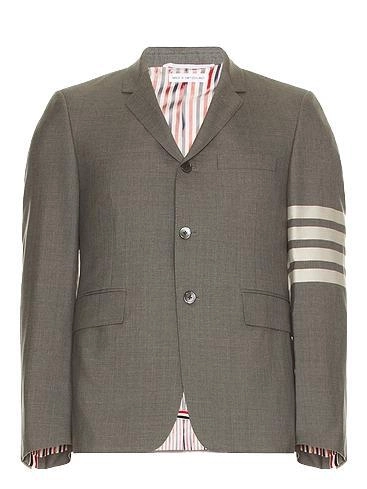 Thom Browne Bar Engineered Suit Jacket - Medium Grey